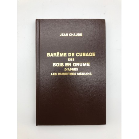 Carnet et cahier de cubage - Table de cubage - Zimmer